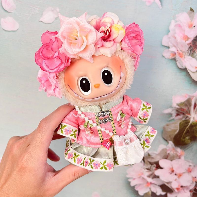 Labubu Baby Clothes One Two Three Generation Mystery Box Use 17cm ...