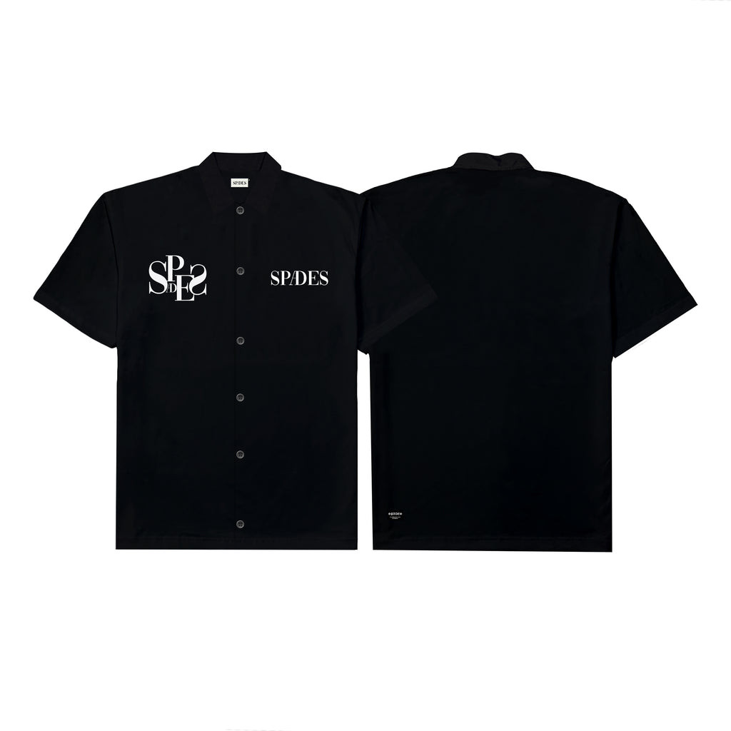 Spades Monochrome Majesty Full Button Polo Crop Black | Shopee Philippines
