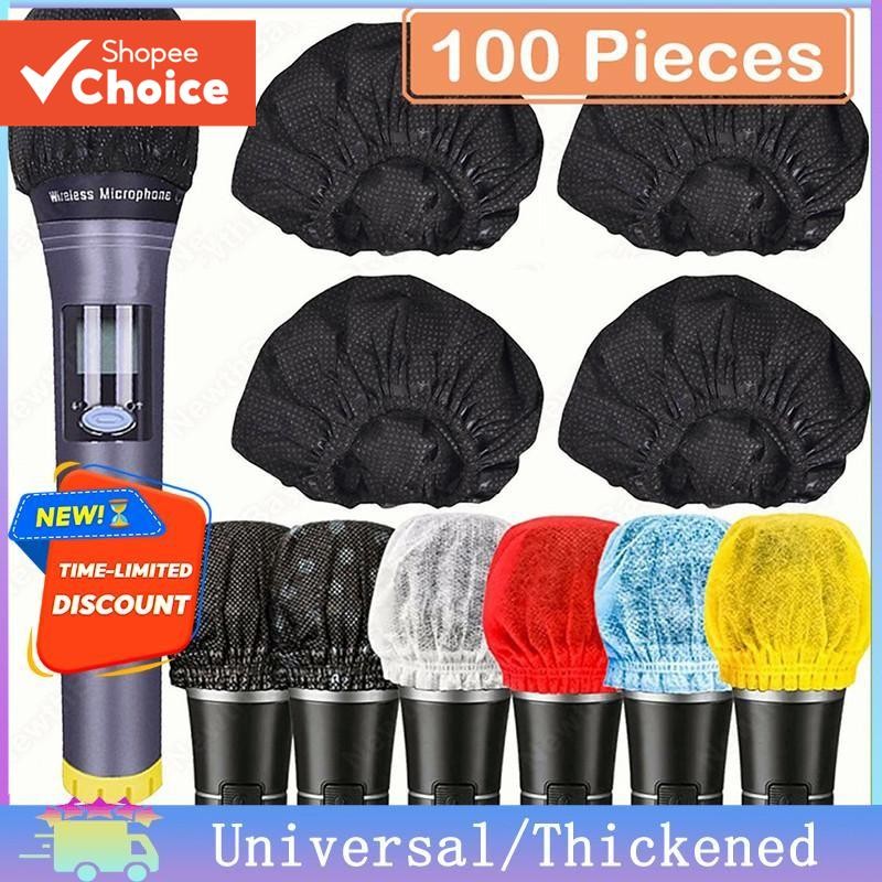 50/100pcs Disposable Non-Woven KTV Microphone Cover Anti-Spray ...