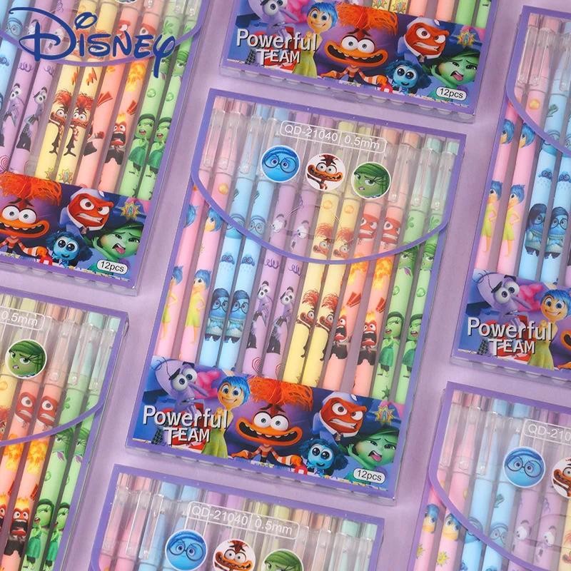 12pcs/set Disney Anime Inside Out 2 Erasable Gel Pen Kawaii Inside Out ...