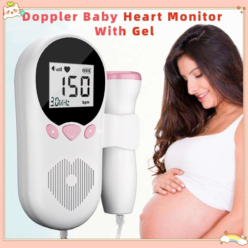 Doppler Fetal Portable Baby Monitor Pregnancy Women Heart Rate Monitor ...