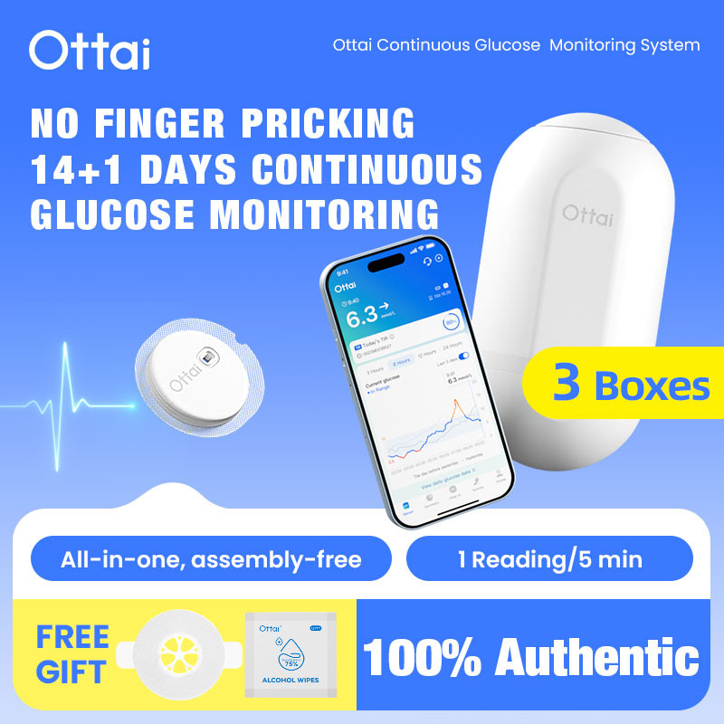 Ottai 3 Full Sets CGM Health Accessories Diabetes Glucose Sensor No ...