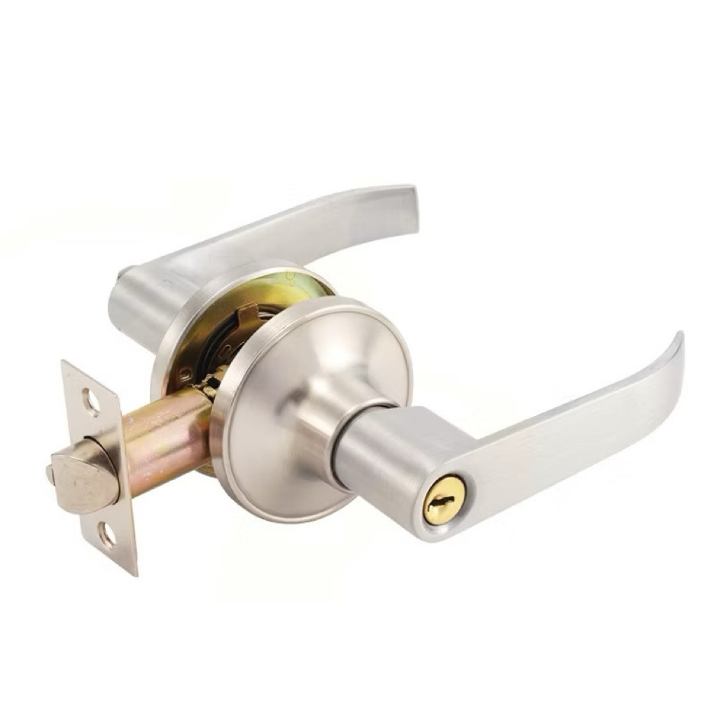 LEVER DOOR SET ENTRANCE Lever Wave Handle Door Knob Set (3 KEYS ...