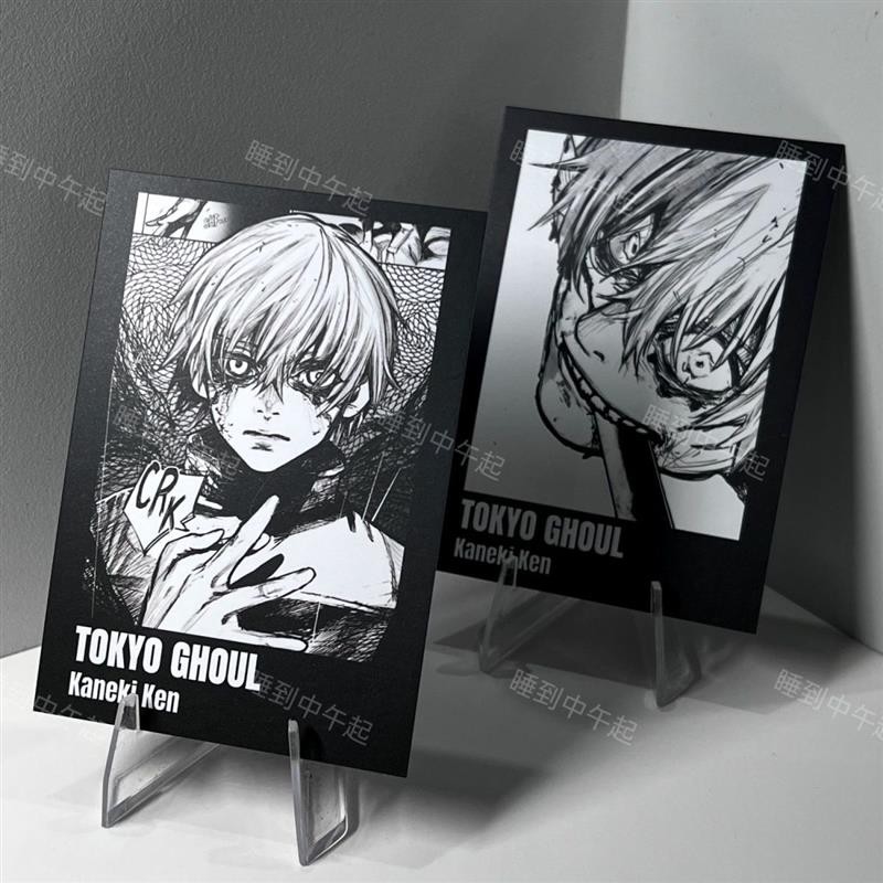Tokyo Ghoul Kaneki Ken Polaroid Black White Original Painting Photocard ...