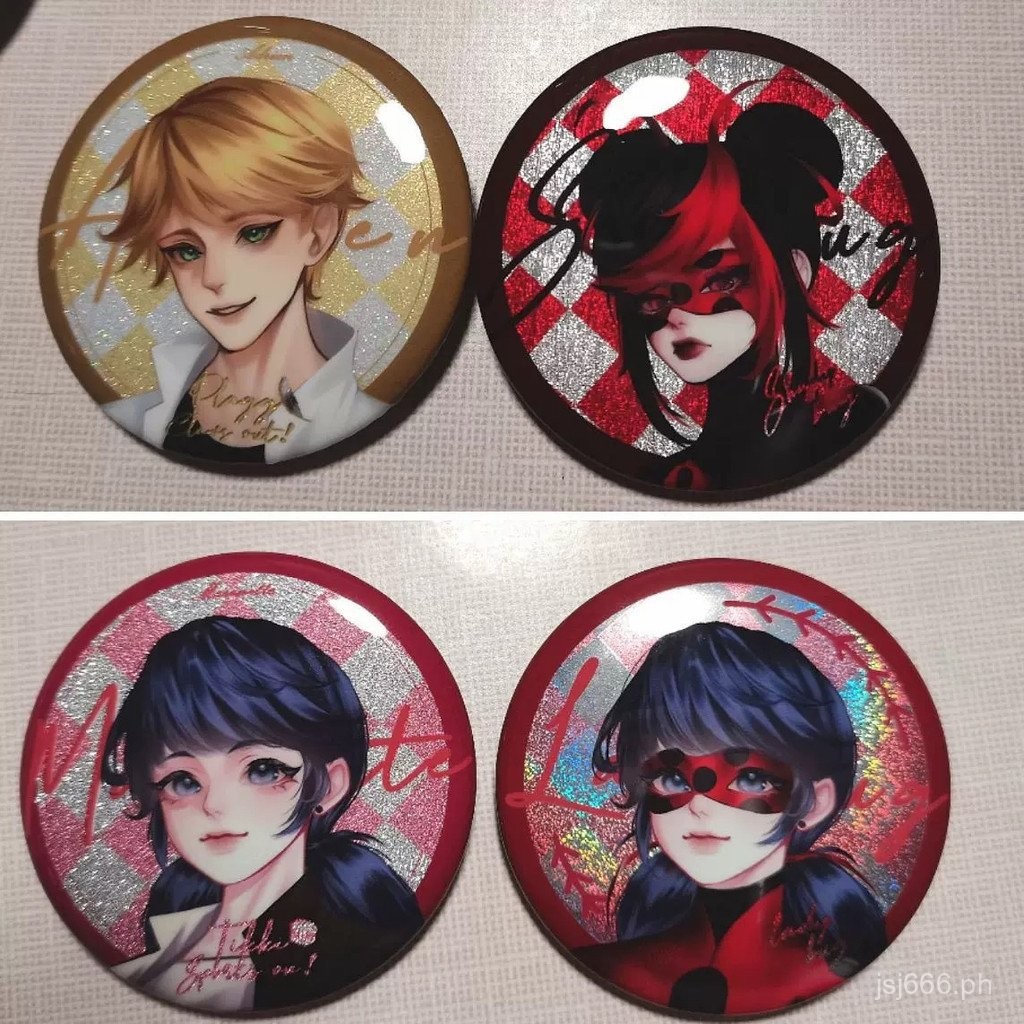 Popular Ladybug Reddy Marina Ai Jun Anime Badge Decoration Custom ...