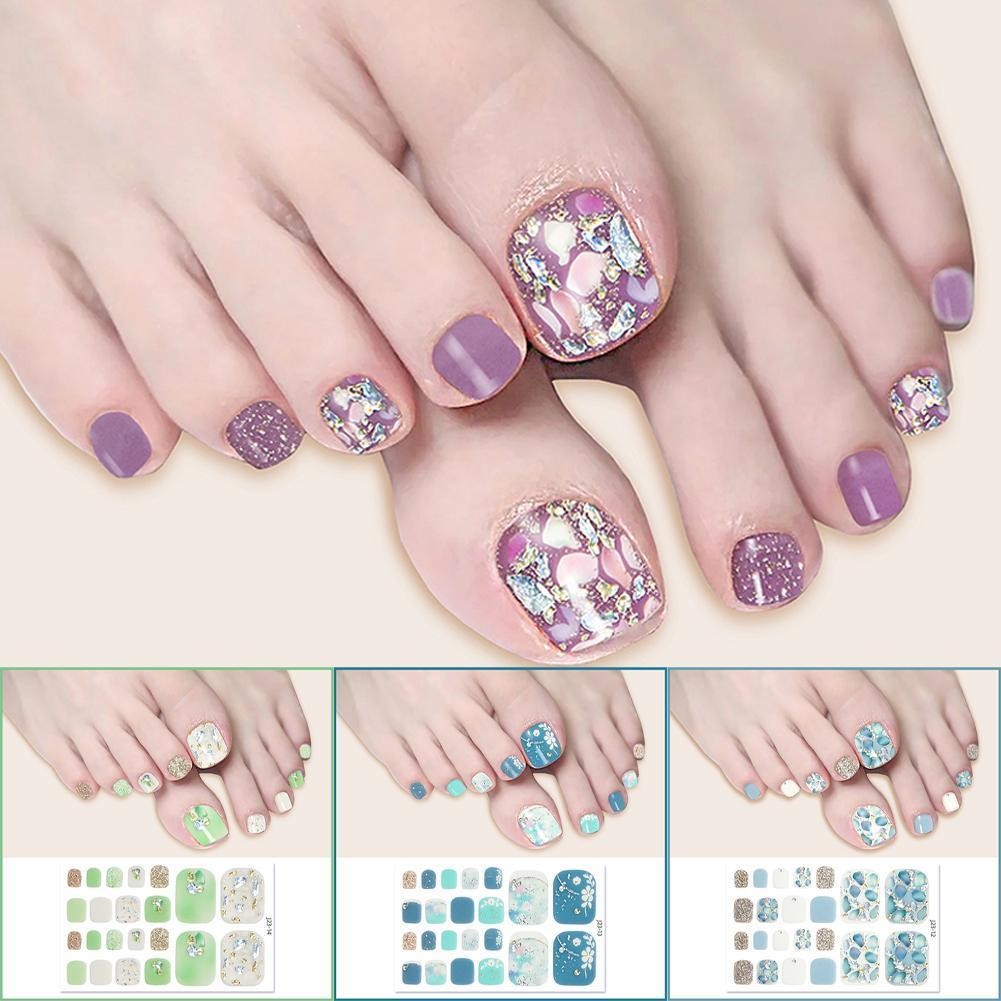 Toenail Nail Stickers Waterproof And Long-lasting Ins Toenail Nail ...