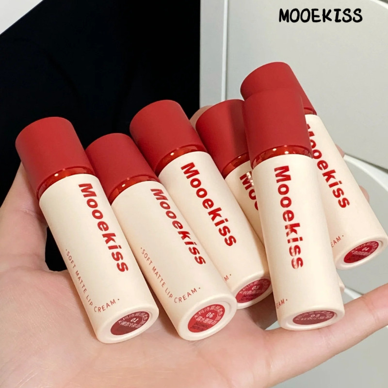 MOOEKISS Lip Mud Red Lid Matte Silky Non-Stick Cup | Shopee Philippines