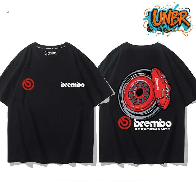 COD UNBR Cotton Brake Calipers Car Modification Short Sleeve Men Women ...