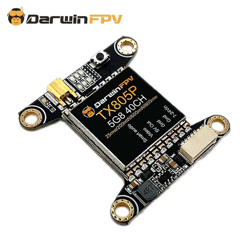 DarwinFPV TX805P 5.8GHz 40CH VTX & Antenna SmartAudio Channel Selection ...