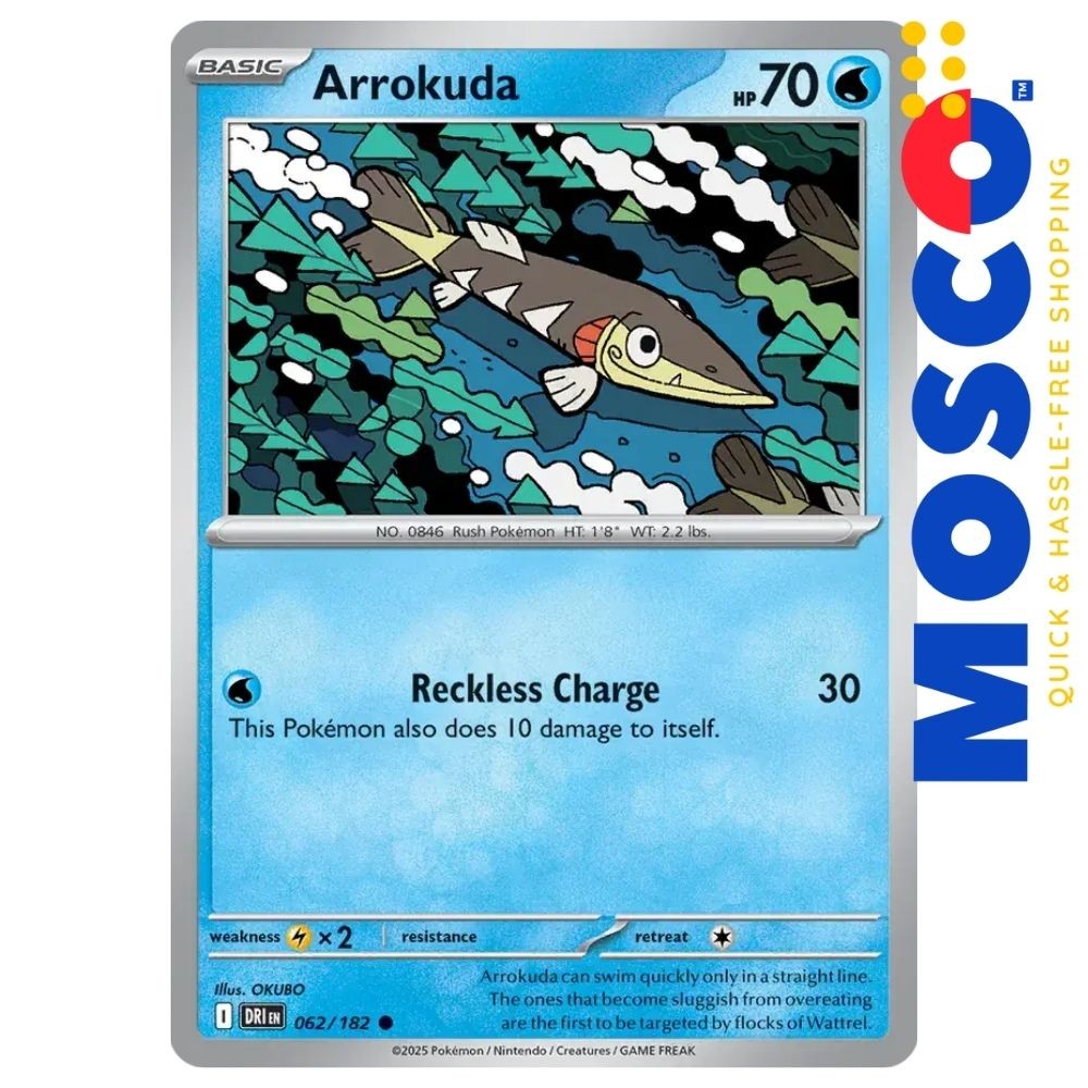 Arrokuda - 062/182 Destined Rivals | Pokemon TCG | Shopee Philippines