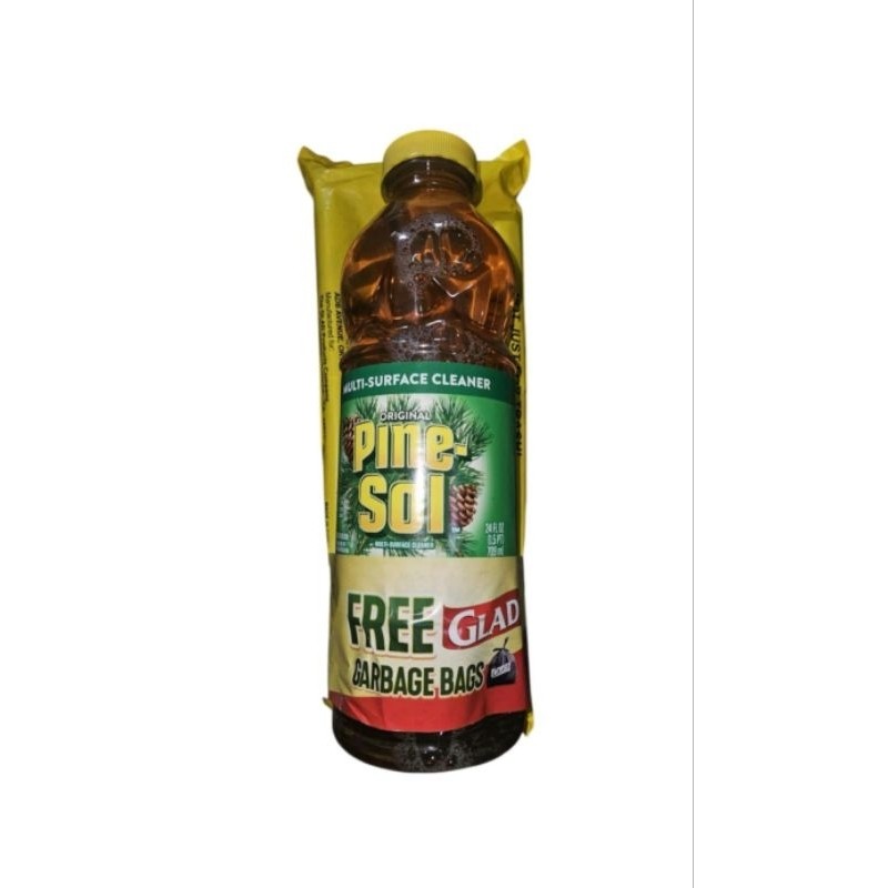 " Pine Sol Original Multi-Surface Cleaner 828mL w/ free Garbage Bag ...
