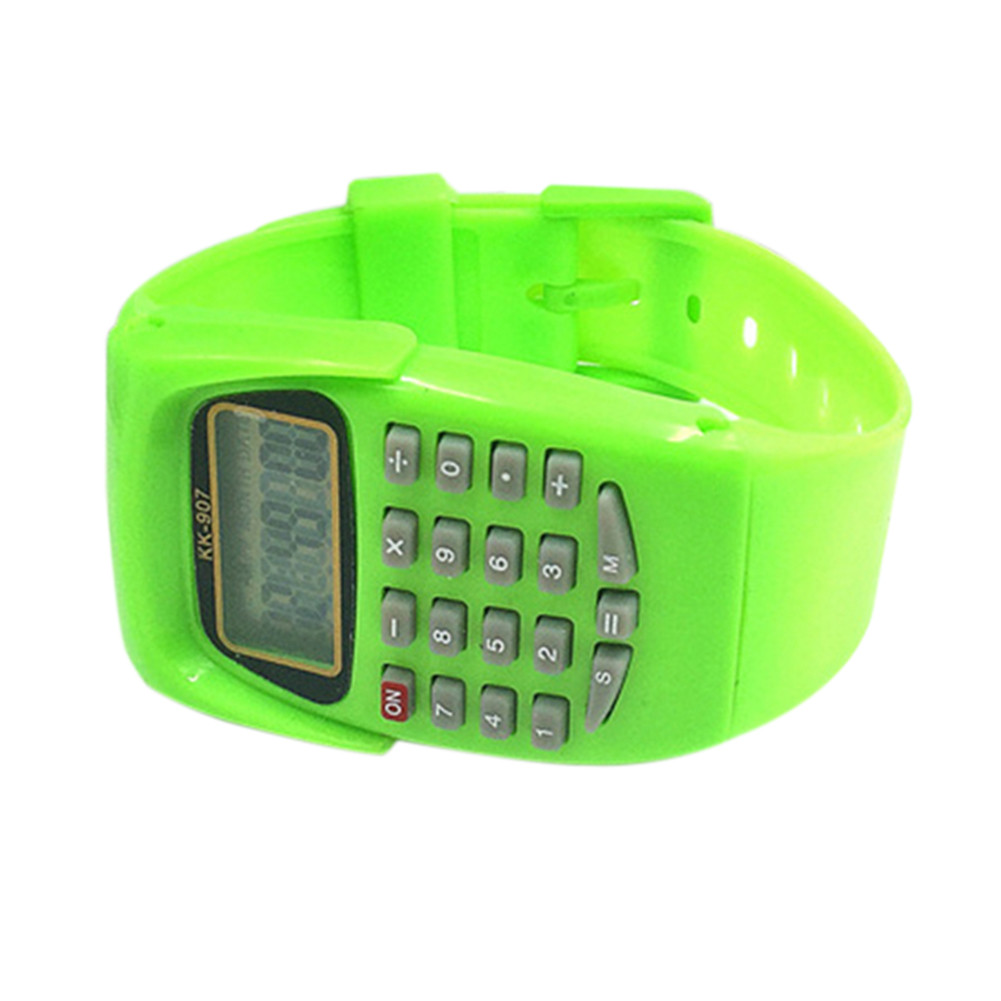 Bamaxis Fashion Design Calculator Watch LCD Display with Silicon Keypad ...