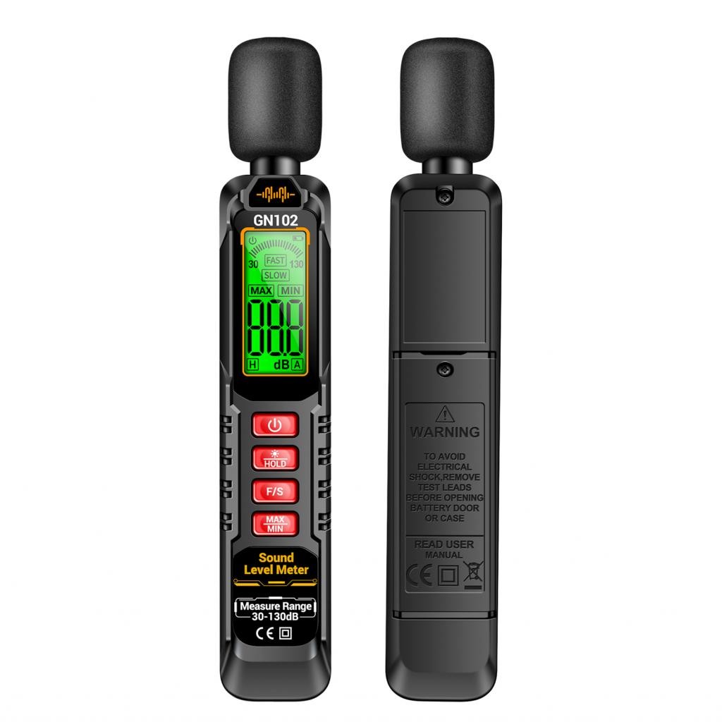 Handheld Decibel Meter Sound Level 30-130dB Noise Tester with LCD ...