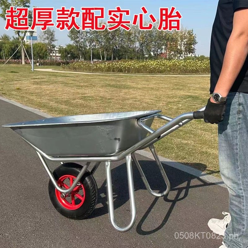 Construction Site Push Cart for Home Use, Thickened Single Wheel Sand ...