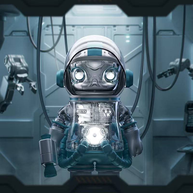 POPMART MEGA SPACE MOLLY 400% ROBOT Engine Aurora Blue Color SKP ...