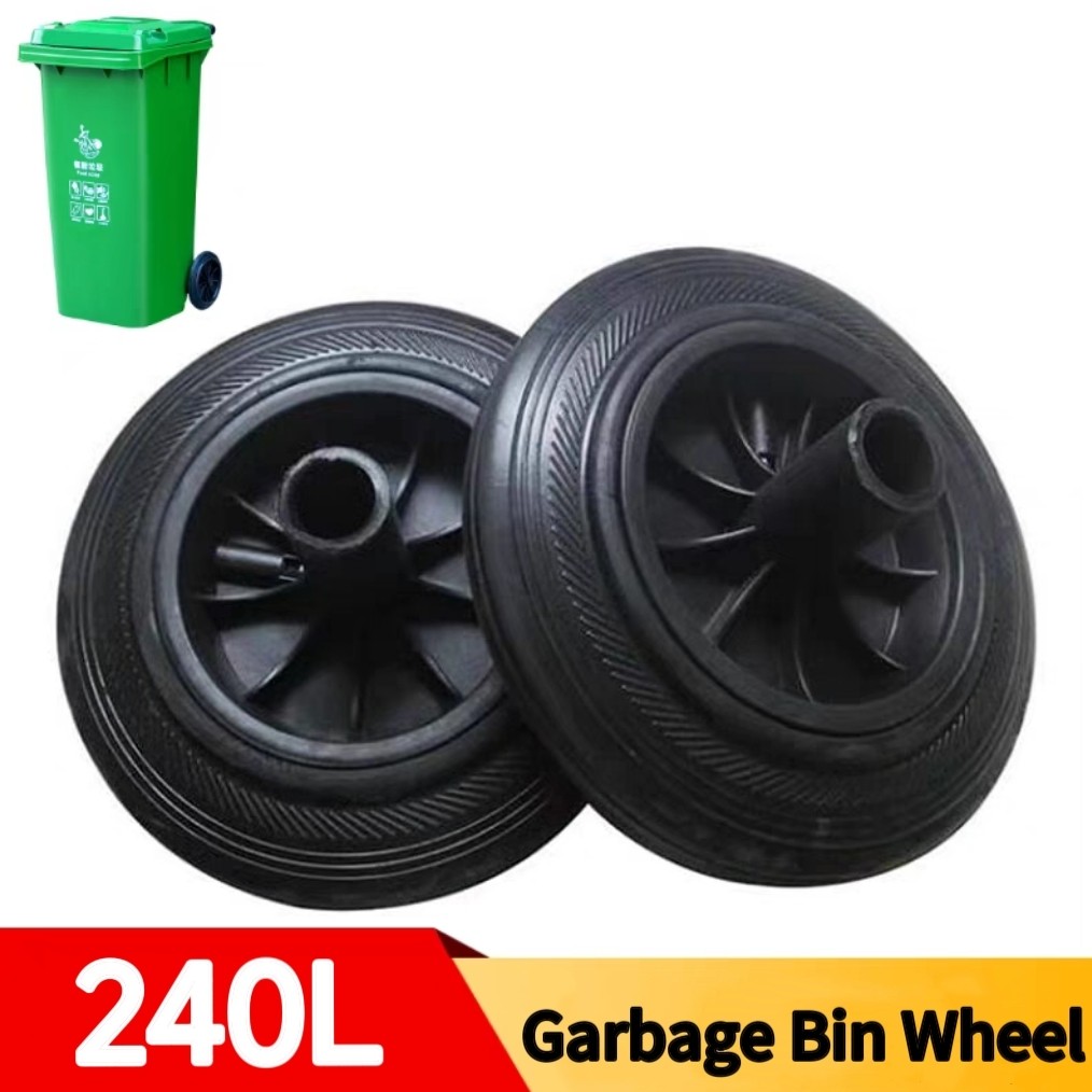Universal Rubber Trash Bin Wheels Garbage Bin Wheel Trash Can Wheels ...