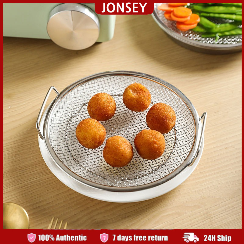 Oil Filter Tray Mesh Drain Basket Fried Food Net Strainer Colander BBQ ...