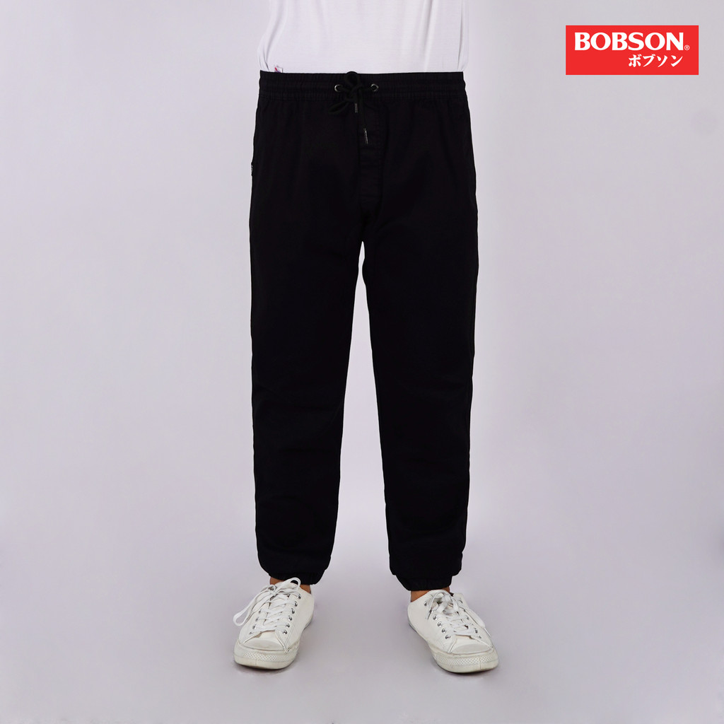 Bobson Japanese Men's Basic Non-Denim Jogger Pants Mid Waist 176562 (Black) | Shopee Philippines