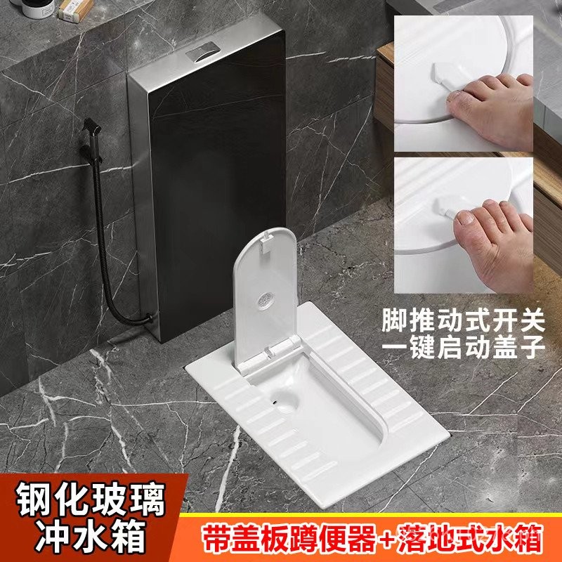 Complete Set of Floor-Standing Urinals for Home Use ILMEIYE Squat ...