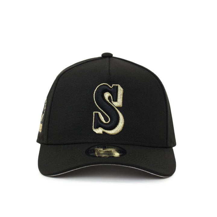caps-MLB Seattle Mariners Black Gold 30th Anniversary SP 9F.orty A-F.r ...