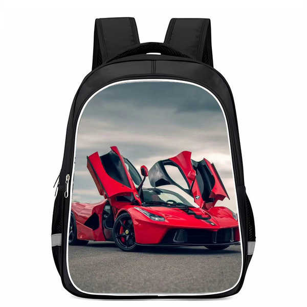 school bag for kids boy school supplies Ferrari Sports Car Picture ...
