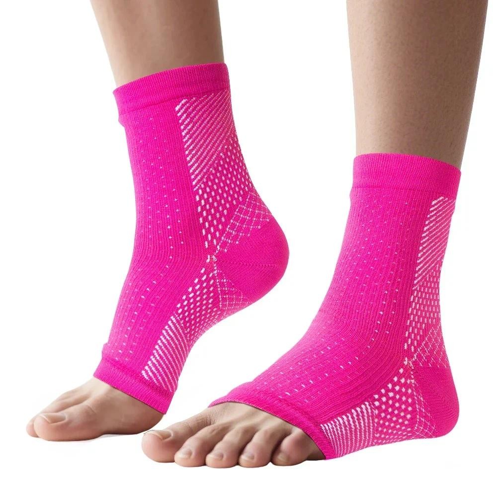 1Pair Neuropathy Socks for Women and Men,Toeless Compression Socks ...