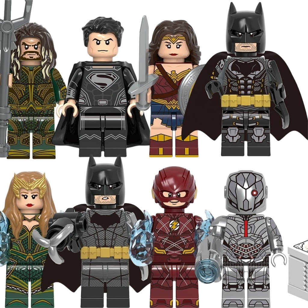Superhero Action Figure Superman Batman Wonder Woman Cyborg Aquaman ...