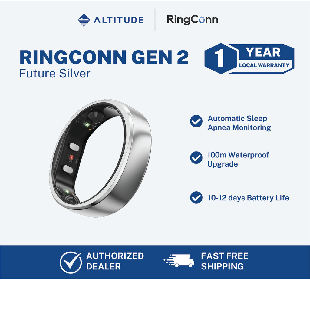 RingConn Smart Ring Gen 2 Future Silver | Shopee Philippines
