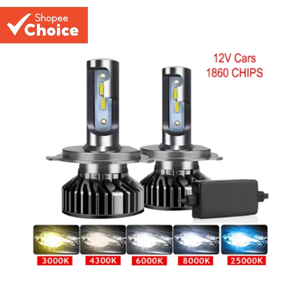 1 Pair LED Car Headlight Bulb 12000LM CSP H4 H7 H11 H27 9005 HB3 9006 ...