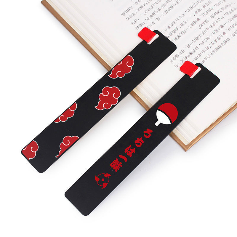 Naruto Metal Bookmark Red Cloud Akatsuki Organization Uchiha Itachi ...
