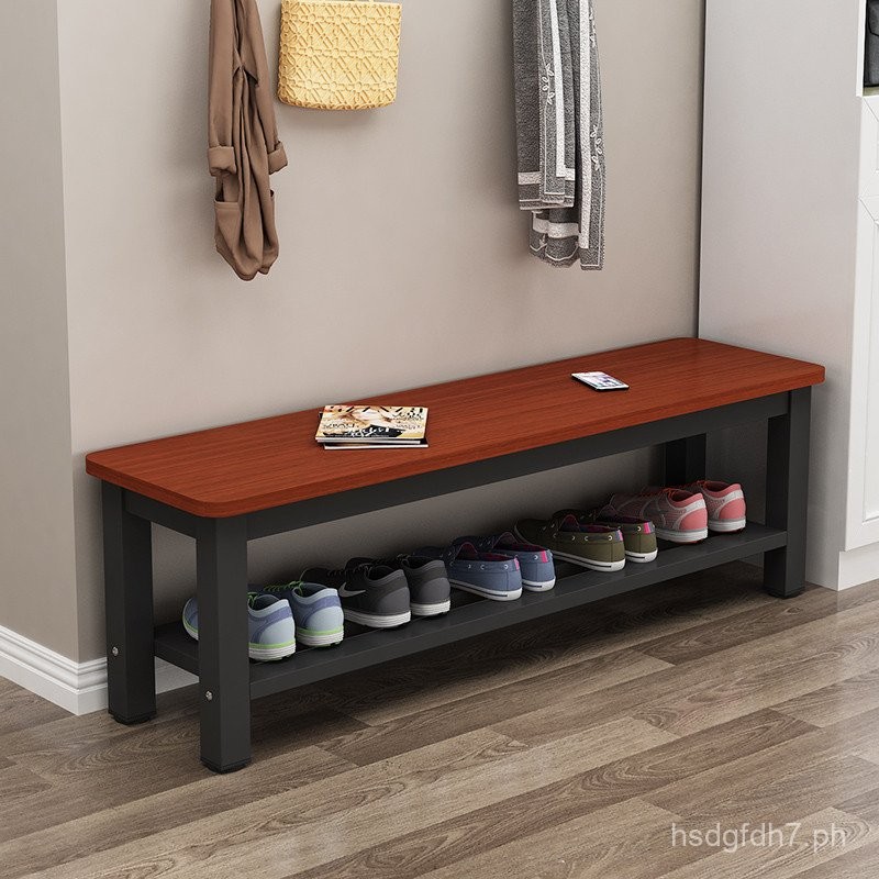 Long Bench Steel Wood Bench Mall Wooden Bench Bathroom Bench Shoe ...