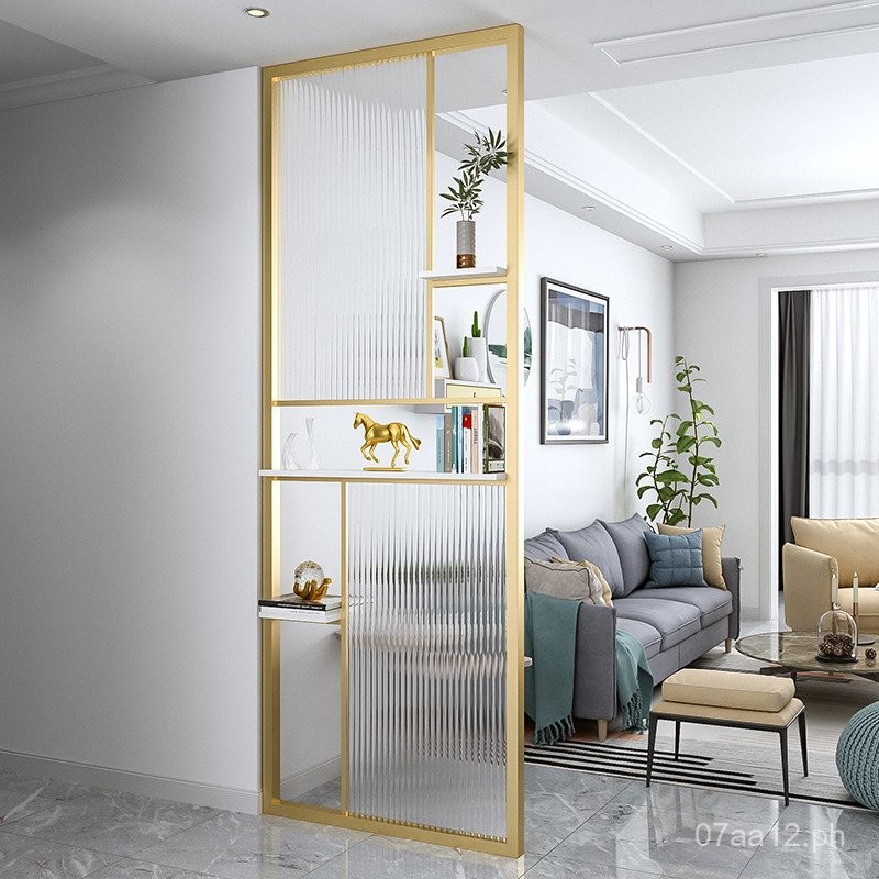 Minimalist Modern Entryway Decoration Covering Light Luxury Metal Wash ...