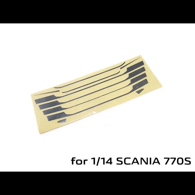 Front Face Air Intake Decorate Metal Sticker for 1/14 Tamiya RC Truck ...