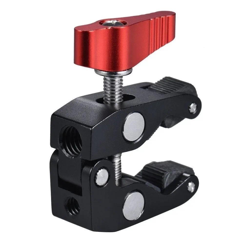 Metal Multi-function Ball Head Clamp Ball Mount Magic Arm Super Clamp w/ 1/4"-20 Thread for ...