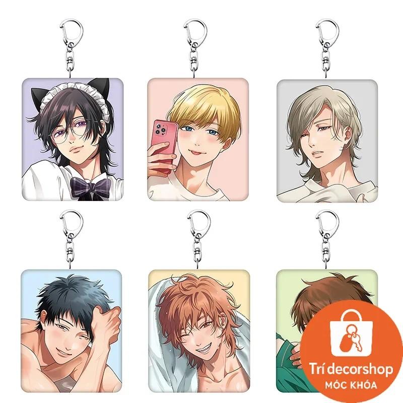 Yarichin B Club Acrylic Keychain Figures Yui Tamura Takashi Tōno Anime ...