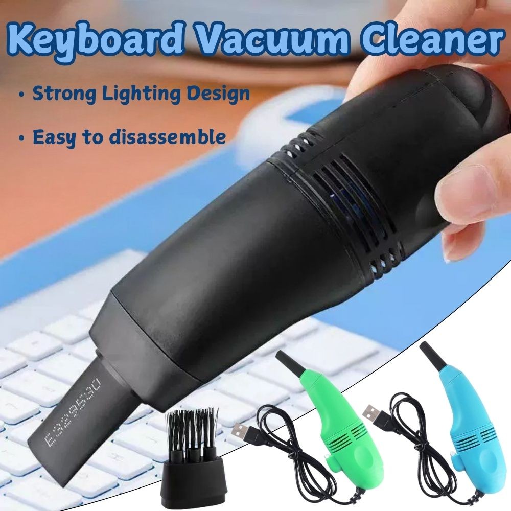 USB Mini Vacuum Cleaner Keyboard Brush Cleaning Tool for PC/Laptop ...