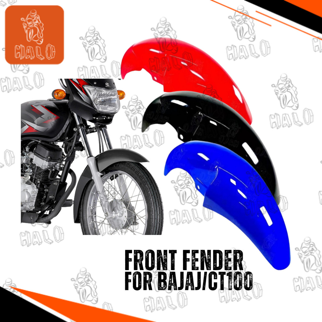 [HALO MOTOR] MOTORCYCLE FRONT FENDER CT100/BAJAJ W/BRACKET | Shopee ...