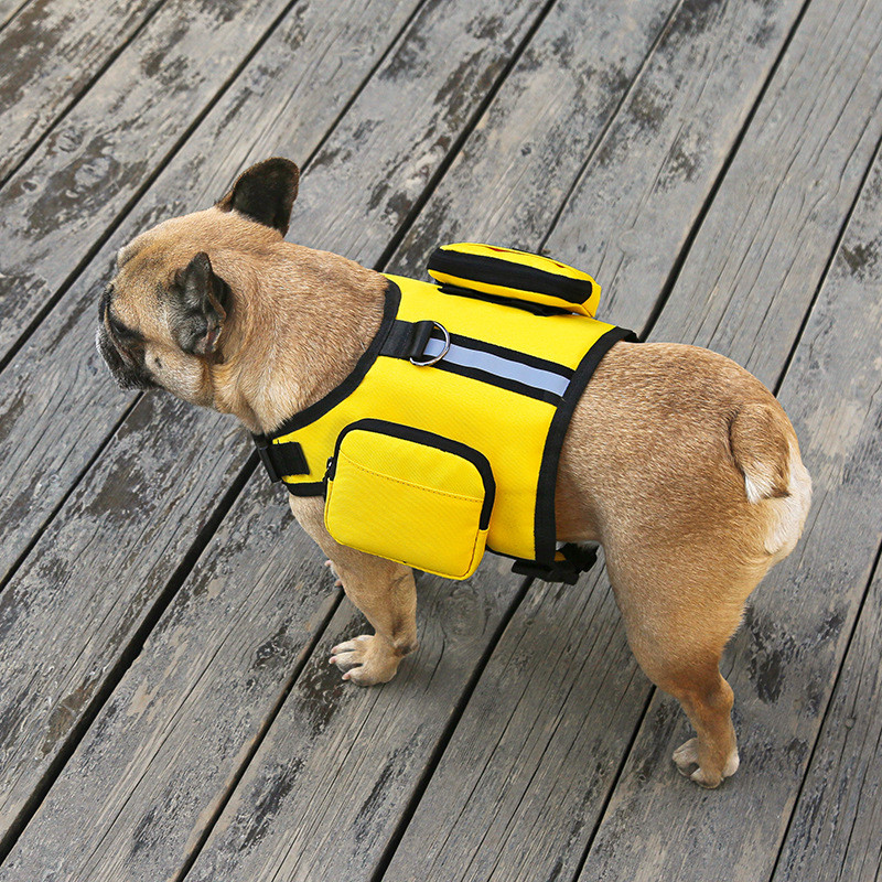 Dog Harness Backpack Portable Pets Self Carrier Bag With Side Pockets ...