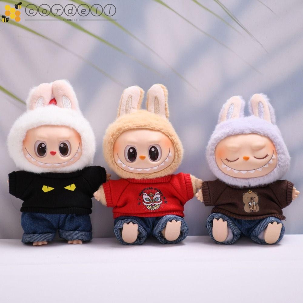CORDELL Labubu Doll's T-Shirt Set, Ba Fang Lai Cai Capybara Sitting ...