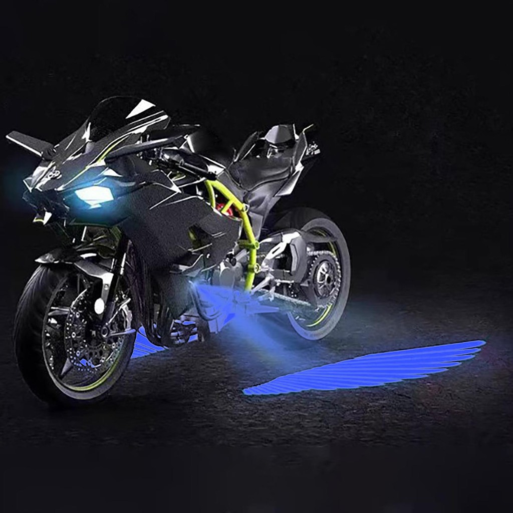Projector Lights Angel Wings Motorcycle Shadow Light Decoration ...