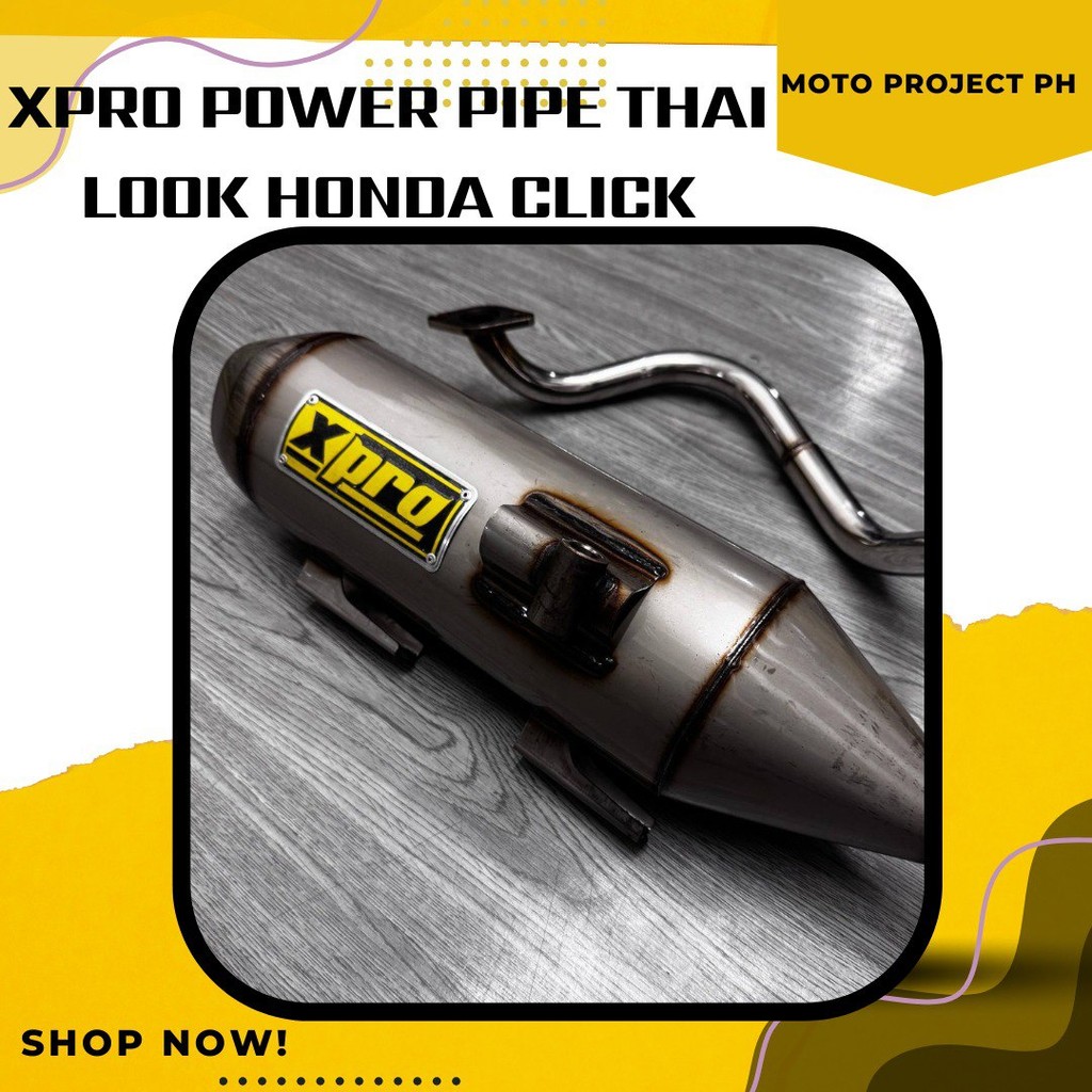 xpro power pipe thail look for honda click v2 and v3 | Shopee Philippines