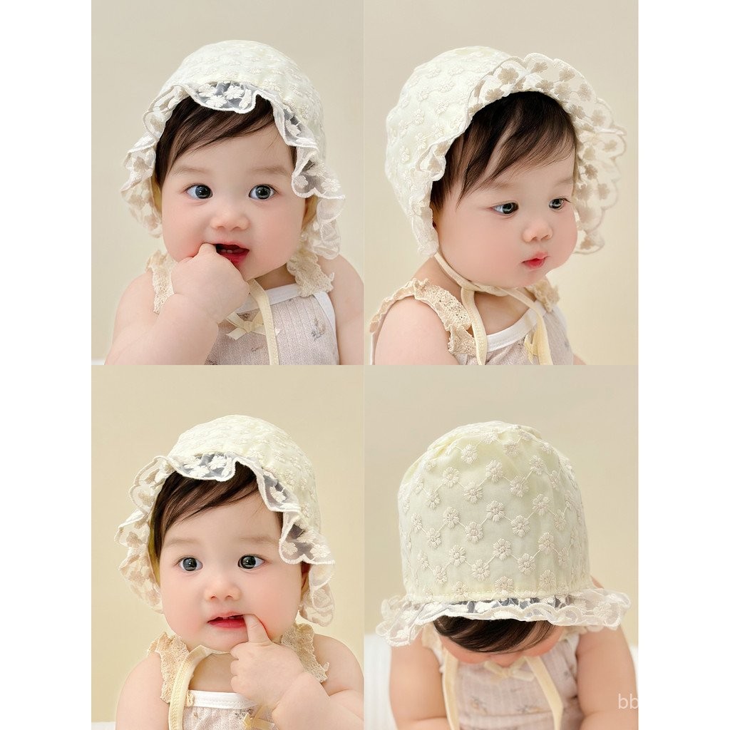 Newborn Baby Palace Hat Summer Thin Style Girl Baby Sun Protection ...