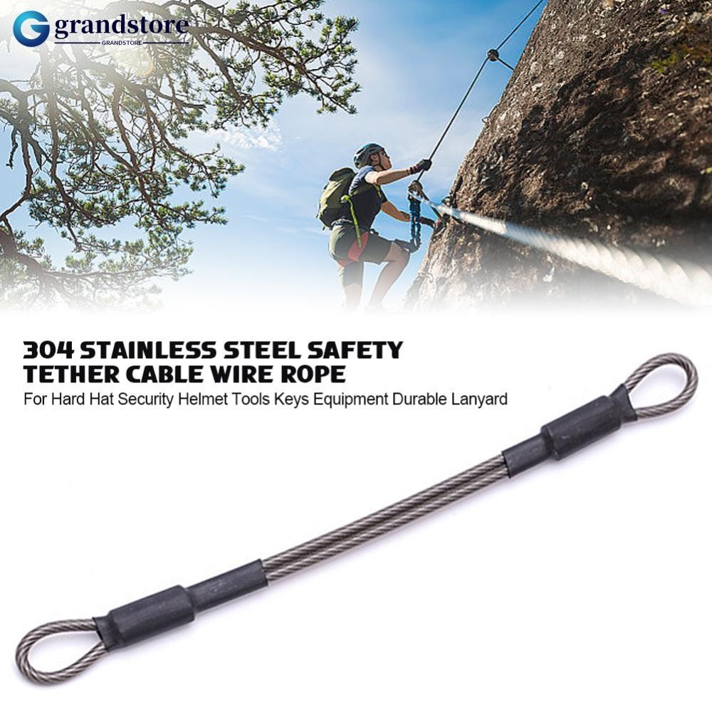 GRANDSTORE 304 Stainless Steel Safety Tether Cable Wire Rope for Hard ...