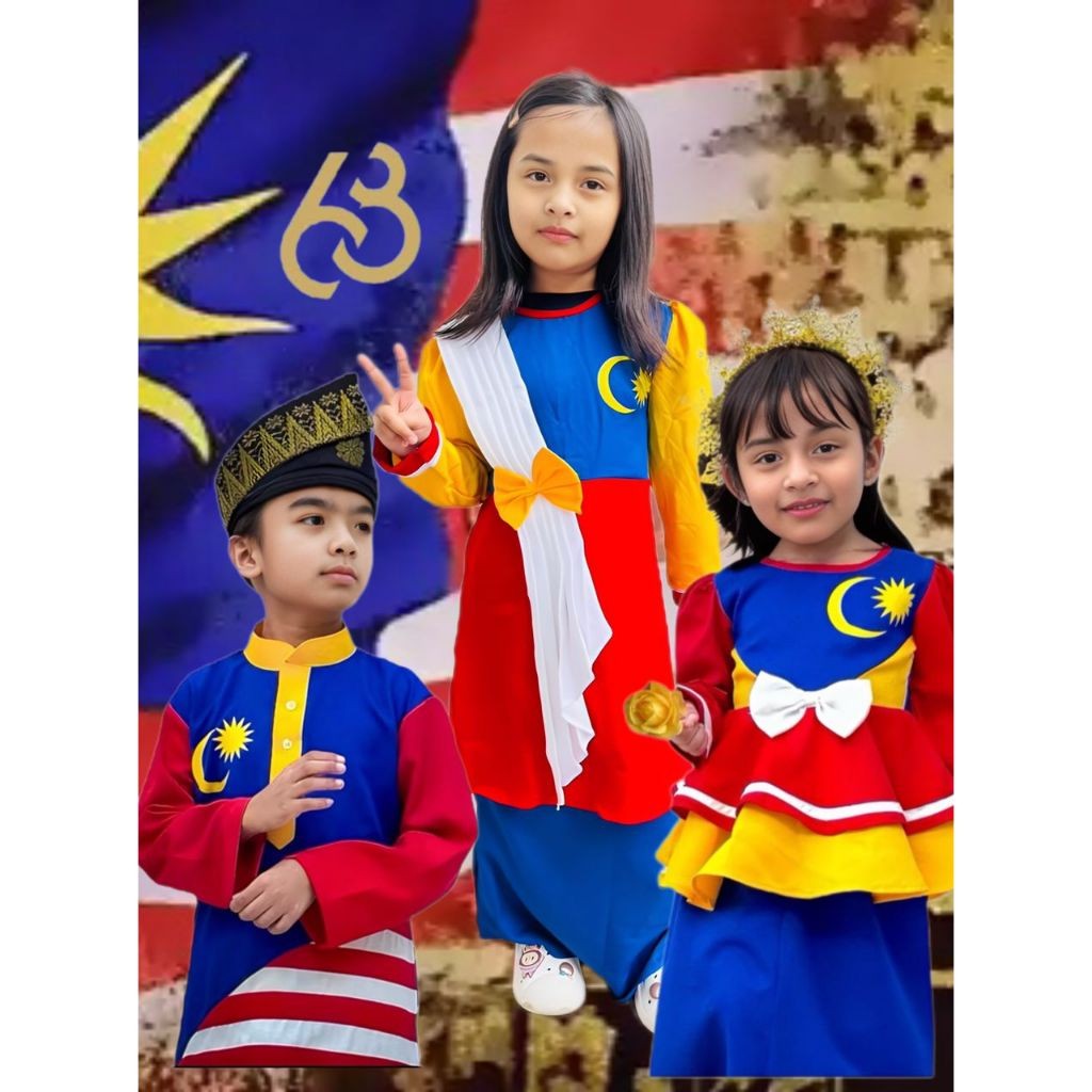 MARDEKA GIRLS & BOY CLOTHES, MERDEKA PRINTED KEBAYA, MERDEKA BELANGA ...