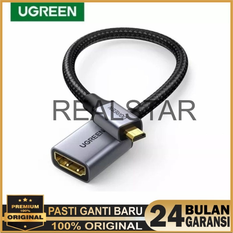 Ugreen Micro Hdmi to Hdmi Male / VGA Cable Support 3D 4K for PC HDTV ...