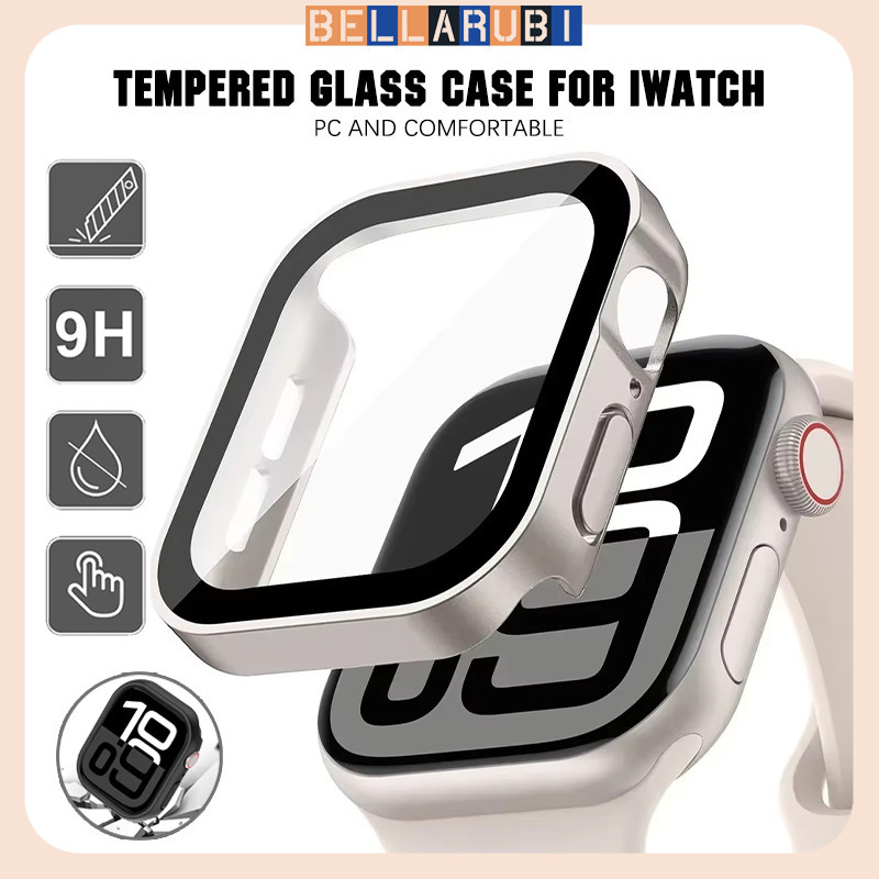 PC Tempered Glass Case Cover for IWatch Apple Watch Ultra 2 Series 10 9 ...