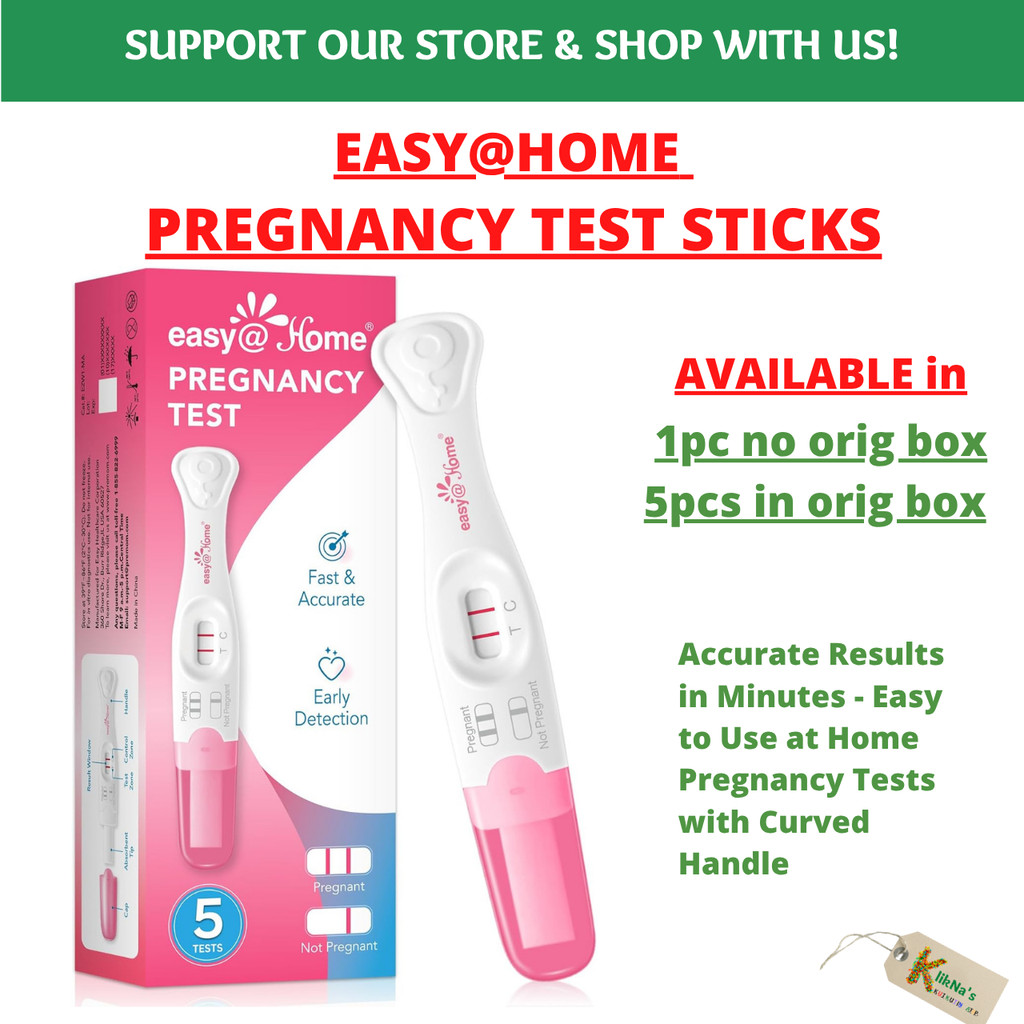 Easy@Home Pregnancy Test Sticks: Early, Accurate, & Easy 1pc and 5pcs ...