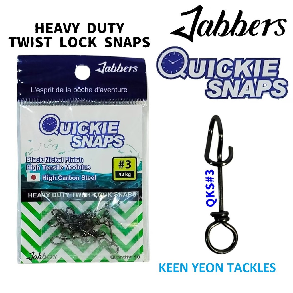 JABBERS QUICKIE SNAPS HEAVY DUTY TWIST LOCK SNAPS (QKS) | Shopee ...