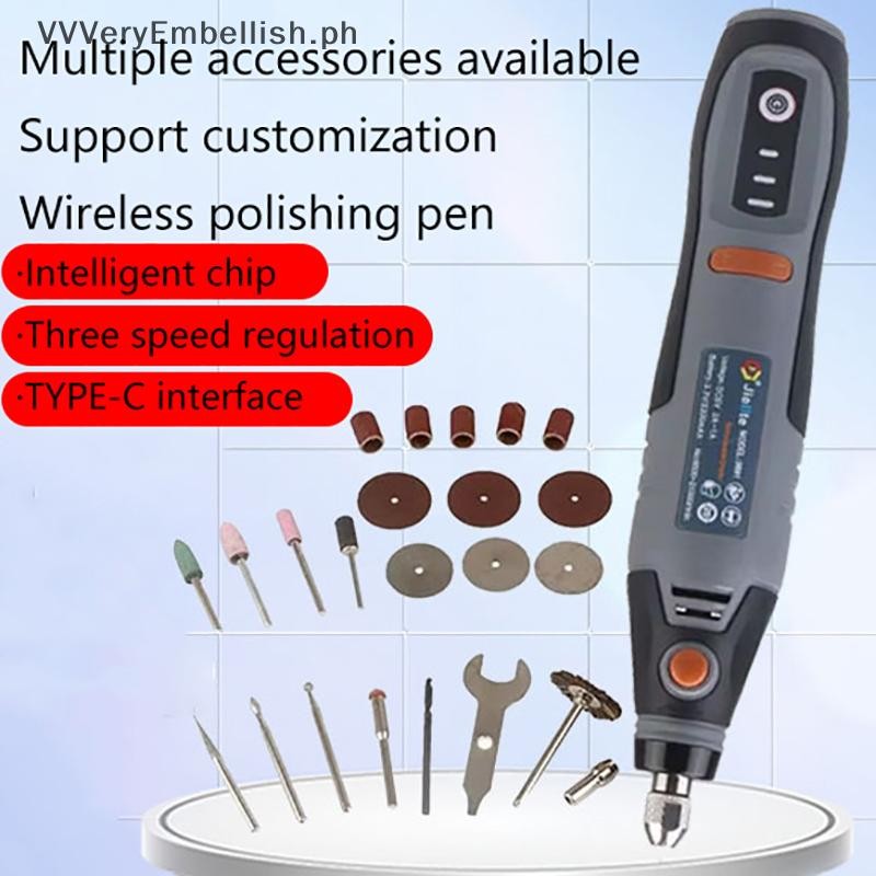 VVVeryEmbellish USB Cordless Rotary Tool Mini Drill Engraving Pen ...