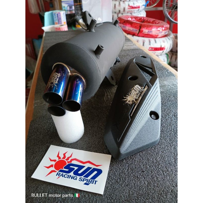 Rev kou pipe exhust click mio BEAT mio carb adv AEROX V2/NMAX V2 TRI ...